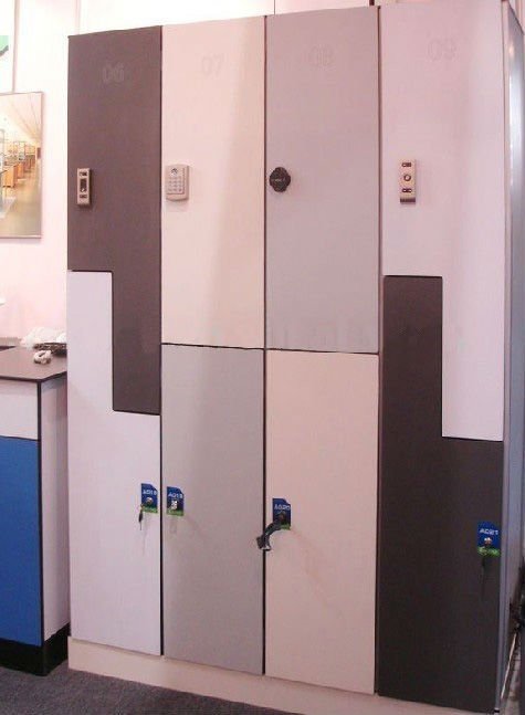 Gym Central Management Lockers Password Gym HPL Lockers Low Price HPL Finish 12 Compartment RFID Lock Locker