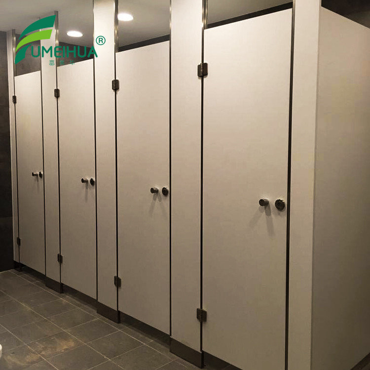 High Pressure Laminate Waterproof Public 13mm Standard Size Toilet Cubicle System Price