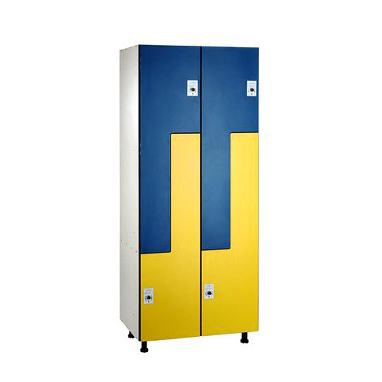 HPL z shape storage electronic lock locker for golf gym  Hpl gym locker bench Wardrobe waterproof  locker