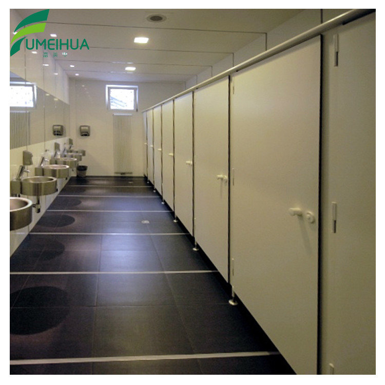 fire retardant  public 12 mm HPL waterproof commercial shower partitions cubicle for school