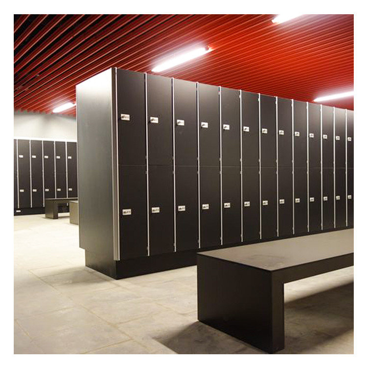 customized waterproof electronic lock cabinet for water park  High Security Compact Laminate HPL Lockers for Gym fit