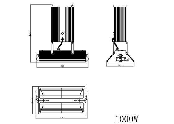 1000 Watt Indoor Garden Grow Lights With 6 - Phase Manual Dimming Function supplier