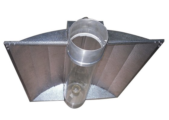 E39 E40 Socket Air Cooled Tube Reflector 6 / 8 Inches Equipped With Safety Cable supplier