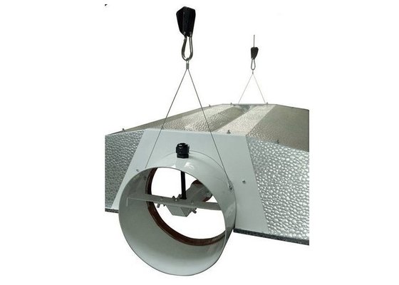 E39 E40 Socket Air Cooled Tube Reflector 6 / 8 Inches Equipped With Safety Cable supplier