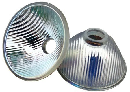 Energy Saving Glass Reflector , Round High Bay Light Reflector For Searchlights supplier