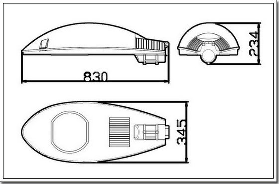 200W Dimmable HID Street Lights , Highway Street Lights 2000K Color Temperature supplier