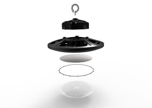 Waterproof Industrial High Bay Lighting , 100W 150W 200W UFO LED High Bay Light supplier