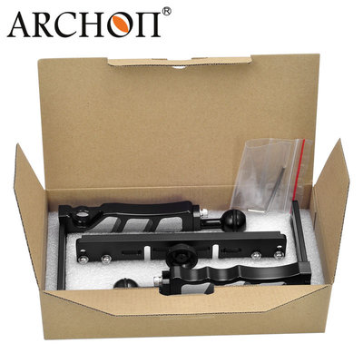 Handheld Underwater Camera Mount Waterproof 100Meters Diving Flash Bracket