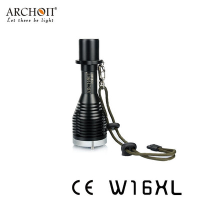860 Lumens W16XL Waterproof 100 Meter Rechargeable Diving Flashlight 6500K
