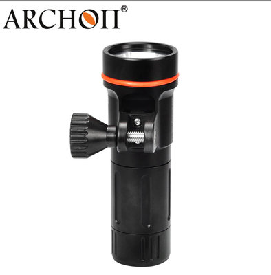White Scuba Torch 32650 Video Diving Light Ball Head Stand Up To 100M