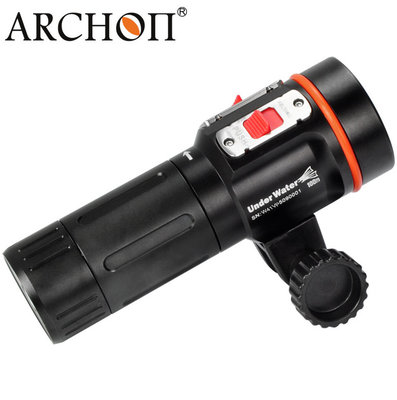 White Scuba Torch 32650 Video Diving Light Ball Head Stand Up To 100M