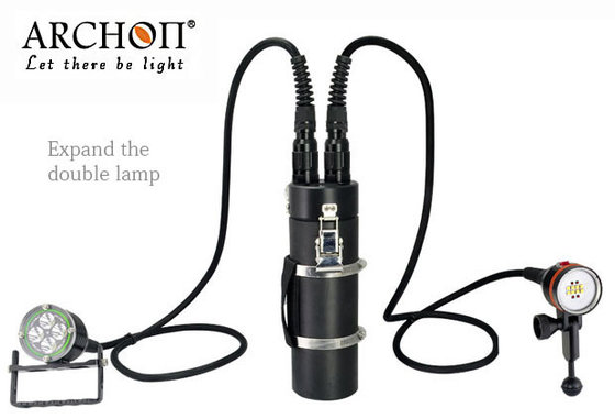 Professional 4000 Lumens WH46 Canister Dive Light with Type III Anodizing