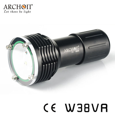 Wide Beam Angle W38VR LED Scuba Diving Lights 1400 Lumens Red Light