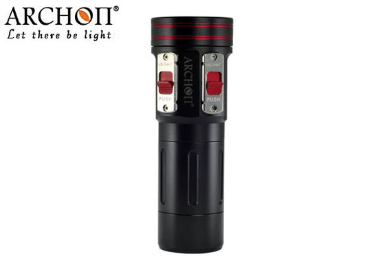 Black Colour Underwater Professional Dive Lights With Rechargeable Battery