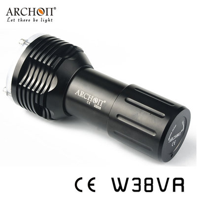 Wide Beam Angel W38VR 1400 Lumen Professional Dive Lights with Red Light