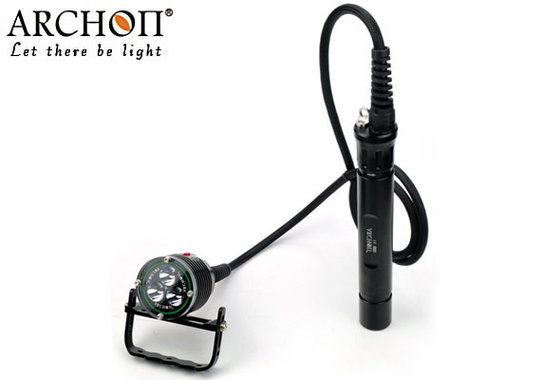 3000 LM Canister Led Diving Torch 100 Meters For Diving Adventure