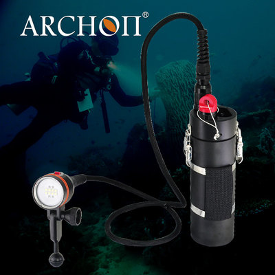 high power WH166 6500 Lumens canister dive lights White CREE XM-L2 U2 LED