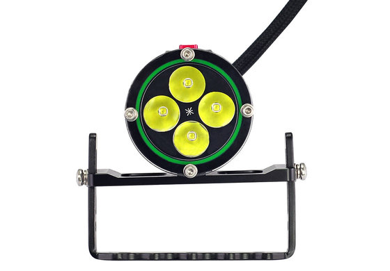 Aluminum 4000 Lumens WH46 Canister Cave Diving Lights with Type III Anodizing