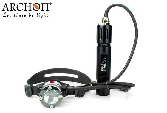 Black 100 Meter Waterproof Canister Dive Light with 26650 Li-ion battery
