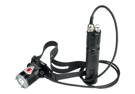 Black 100 Meter Waterproof Canister Dive Light with 26650 Li-ion battery