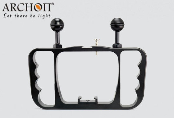 Aluminum 100M Dive Camera Bracket Black For GoPro Sport Camera