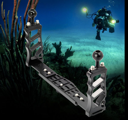 Diving Flashlight Photography Diving Camera Arm with Both Slot Holder