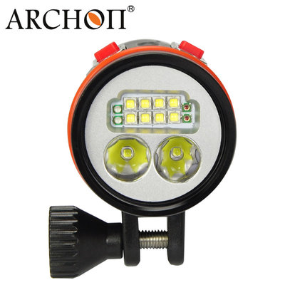 Rechargeable Battery LED Photography Light Underwater 100m CREE XML2 U2