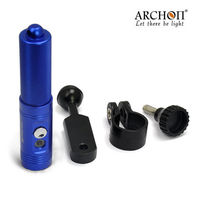Blue Waterproof Diving Led Torch 6500k Aluminium Alloy Scuba Diving Lights