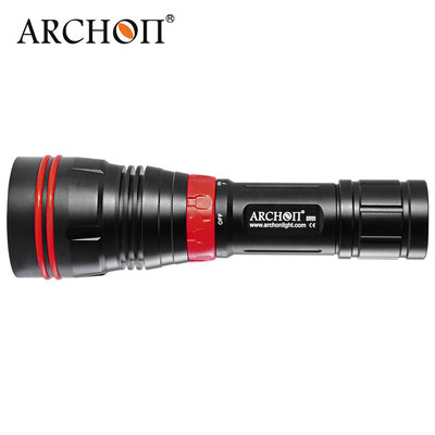Black 1000 Lumens Rechargeable Dive Torch Adjustable Aluminum Alloy