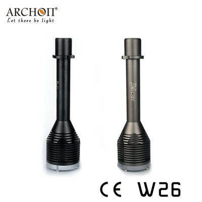 Portable Dive Flashlight For Scuba Diving , 4 Hours Burning Time