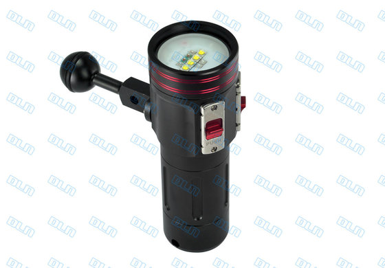 UV Led Video Underwater Photography Light , 100 Meters Rechargeable Flashlight