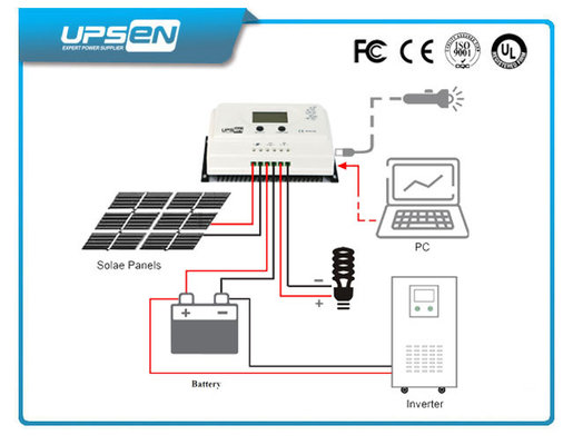 China Auto cool Solar Charger Controller , 12 volt solar panel charge controller supplier