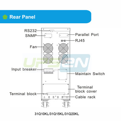 Pure Sine Wave Double Conversion High Frequency Online UPS 1K- 3KVA With CE Certificate supplier