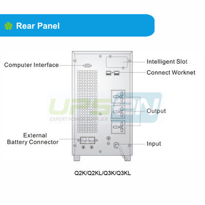 Single Phase 2KVA High Frequency Online UPS True Online Double Conversion Ups supplier