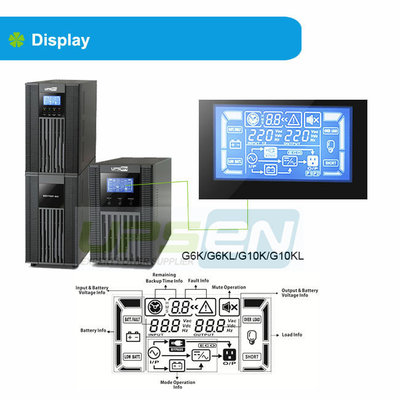 Single Phase Uninterrupted Power Supply High Frequency Online UPS 8504402000 supplier