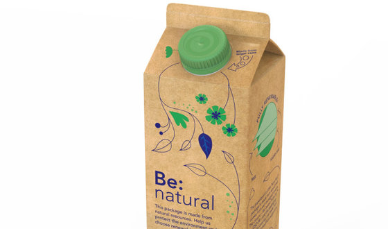 250ml Aseptic Gable Top Milk Carton Waterproof Food Grade