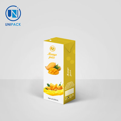 Uniapck 2022 Hot Deals China Manufacturer Carton Packaging 200ml slim aseptic fruit juice  box