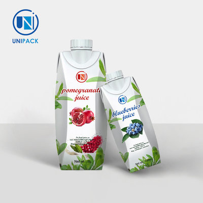 Fresh Fruit Juice Aseptic Brick Pack Matt Lamination Printing Handling