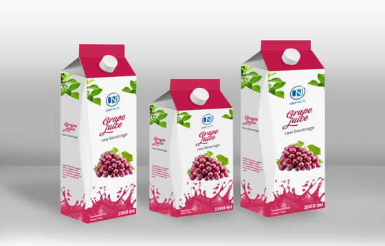 Luxury Beverage Slim Gable Top Boxes  Embossing Printing Handling