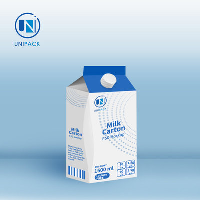 Professional Customized Printing Gable Top Cardboard Box Milk