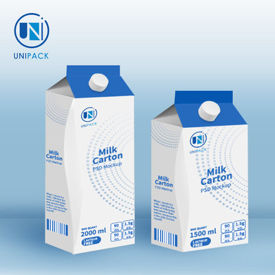 Professional Customized Printing Gable Top Cardboard Box Milk