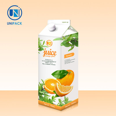 Milk Drink Gable Top Carton Multiple Sizes Non Toxic High Safety