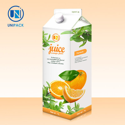 Milk Drink Gable Top Carton Multiple Sizes Non Toxic High Safety