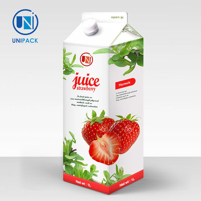 Laminated Material Paper Gable Top Cardboard Juice Boxes