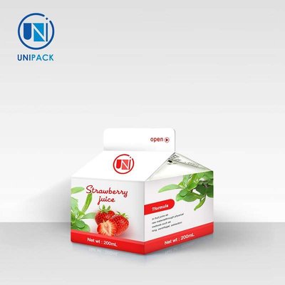 Laminated Material Paper Gable Top Cardboard Juice Boxes