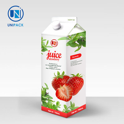 Laminated Material Paper Gable Top Cardboard Juice Boxes