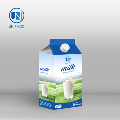 Large Capacity Fruit Milk Box Packaging Environmental Friendly