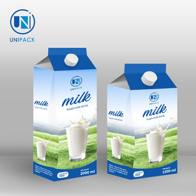 Large Capacity Fruit Milk Box Packaging Environmental Friendly