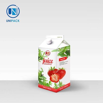 Customized Juice Gable Top Carton Multiple Sizes Anti Scratch