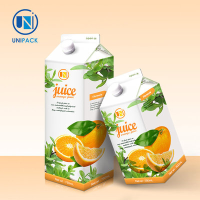 Beverage Packaging Material Fruit Gable Top Milk Juice Boxes